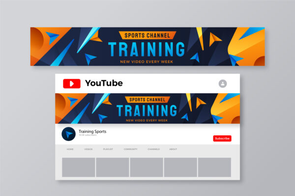 Free YouTube Channel Banner PSD Template – Photoshop Channel Art